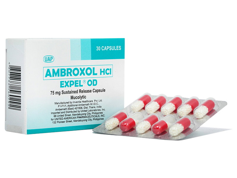 EXPEL OD Ambroxol Hydrochloride 75mg Sustained Release Capsule 30's ...